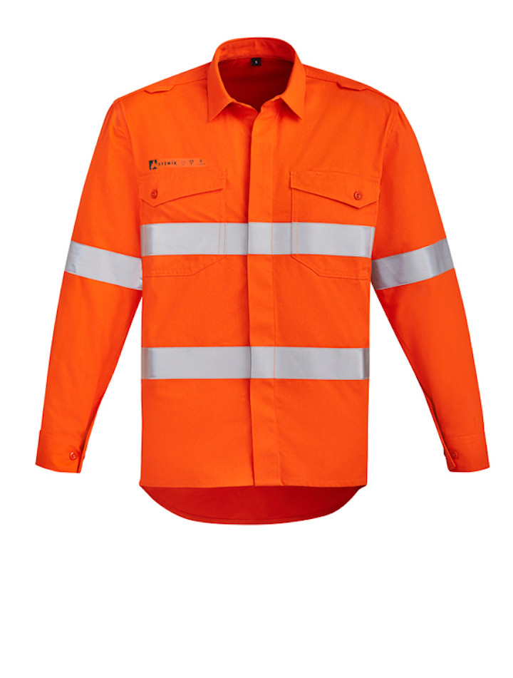 HRC 2 Orange Hoop Taped Open Front FR Shirt