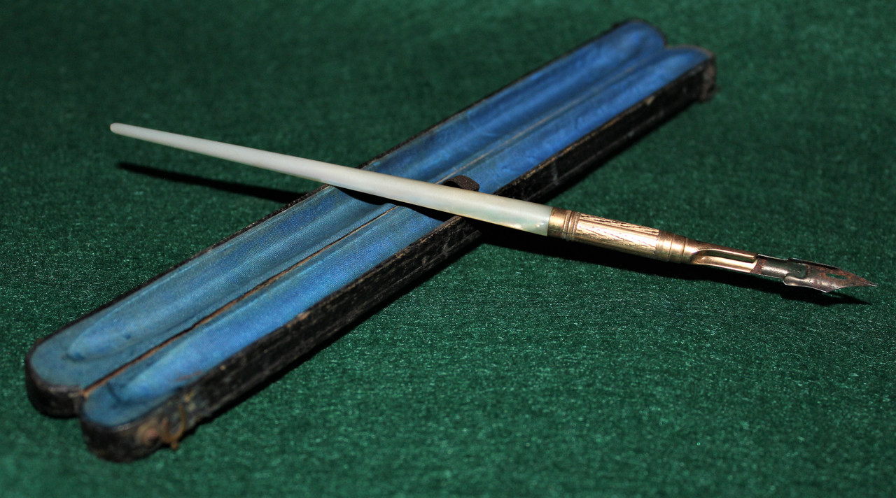 Cased Civil War Era Dip Pen (SOLD) - Yankee Rebel Antiques