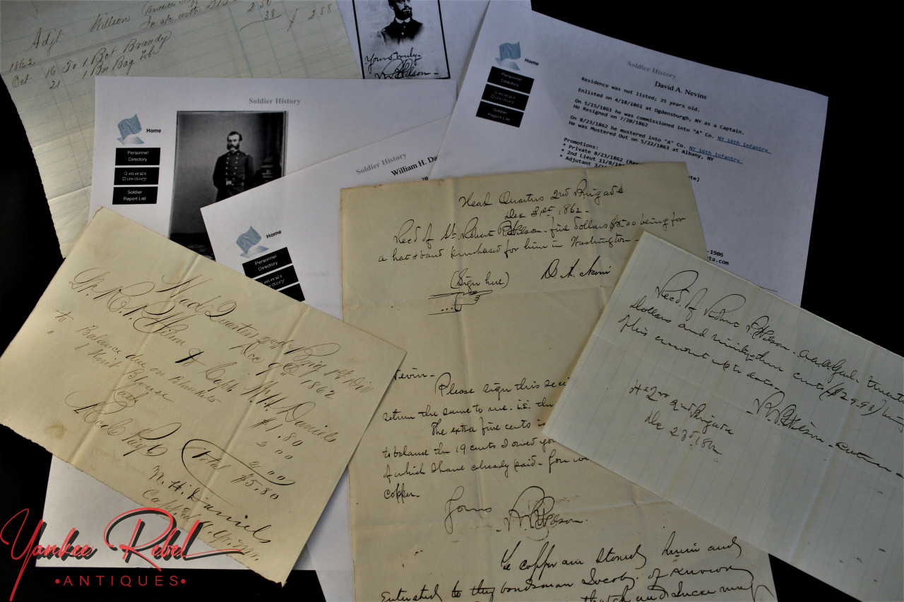 Document Grouping from Captain Robert P. Wilson, AAG 16th New York ...
