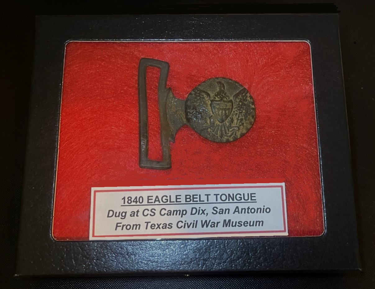 Tongue from 2-piece Militia Officer’s buckle, dug in a CS camp, ex ...