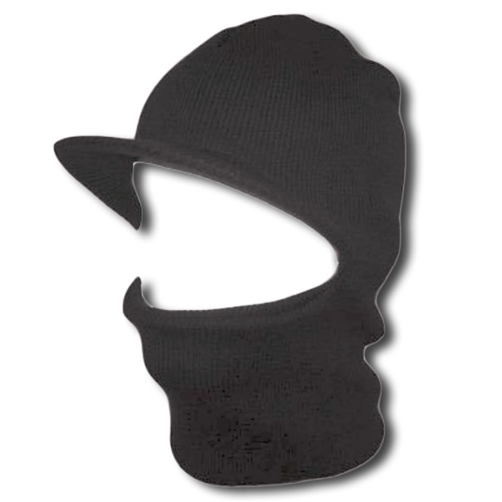 Face Ski Mask w/ Visor - Heather Grey - Gravity Trading