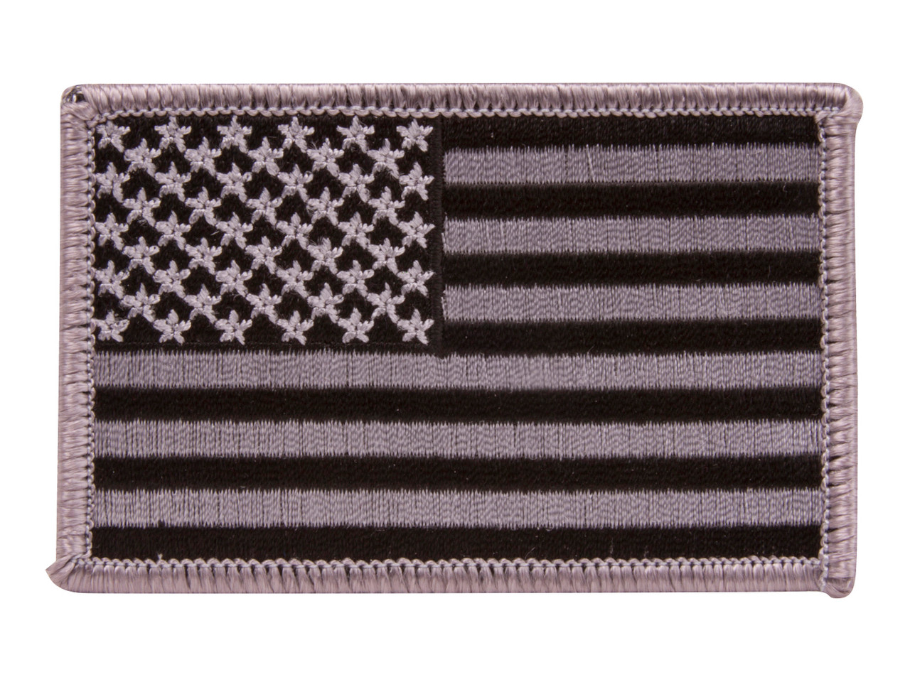 USA Flag Patch, Grey - Gravity Trading
