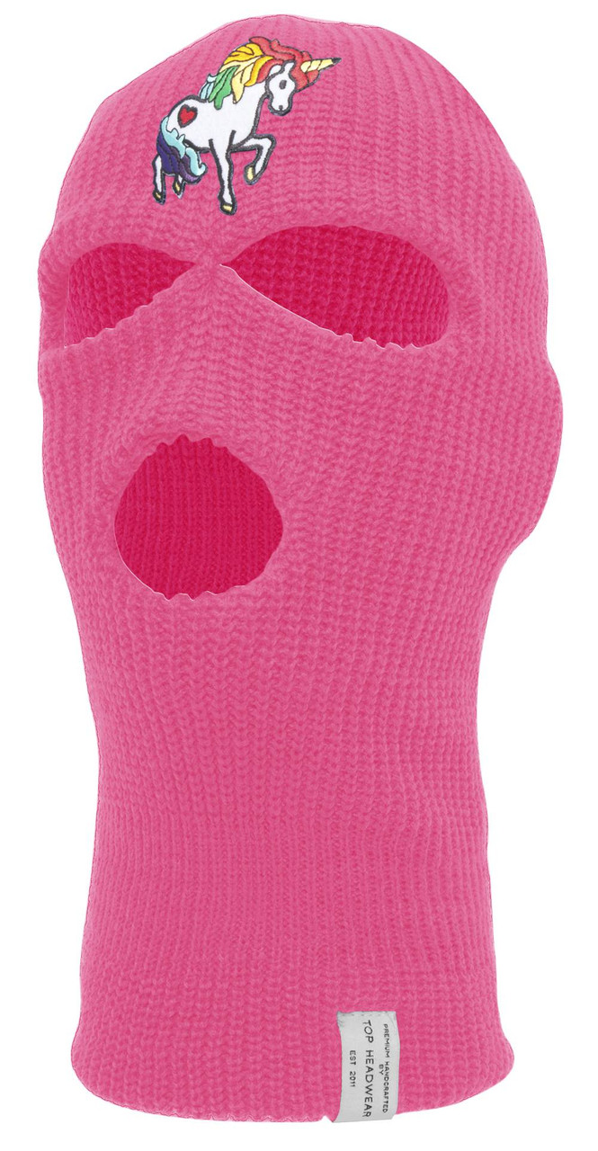 Rainbow Balaclava Unicorn Design Ski 3 Hole Mask - Gravity Trading