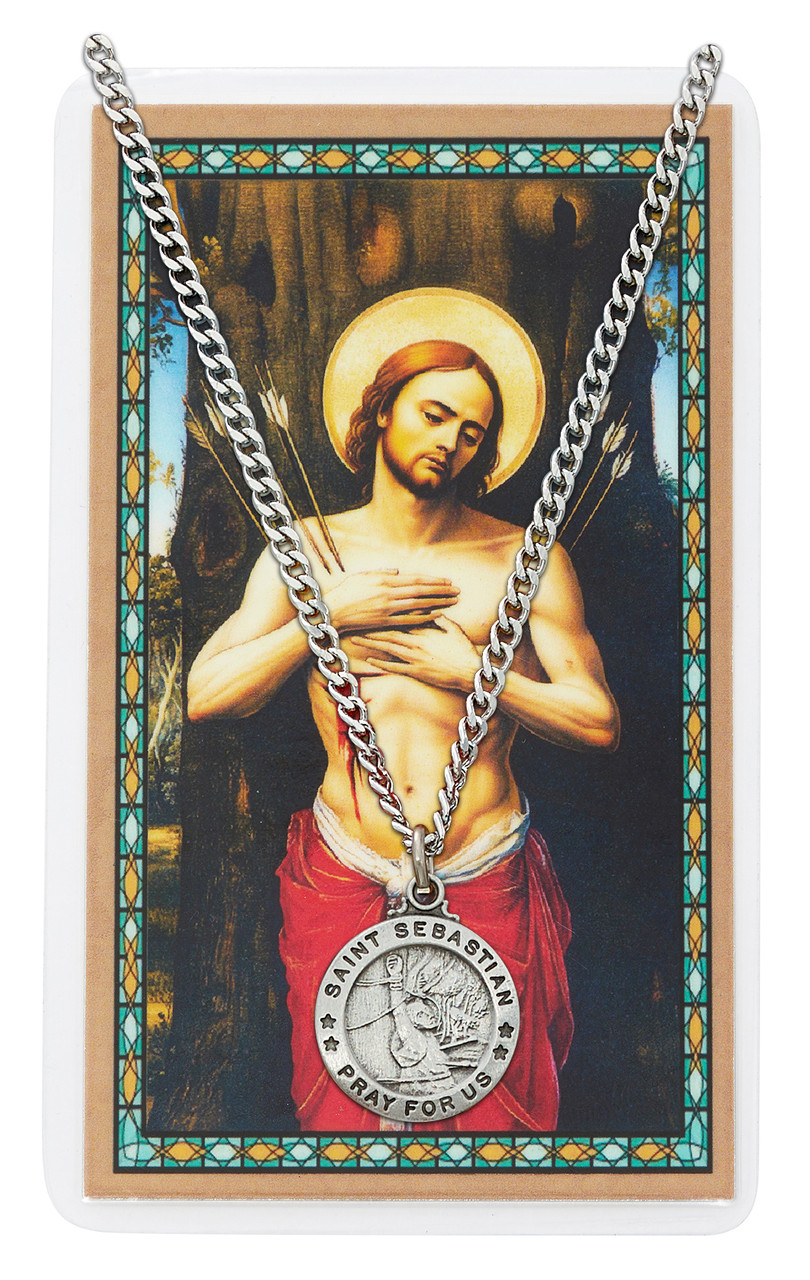 (PSD600SB) ST SEBASTIAN PRAYER CARD SET - McVan
