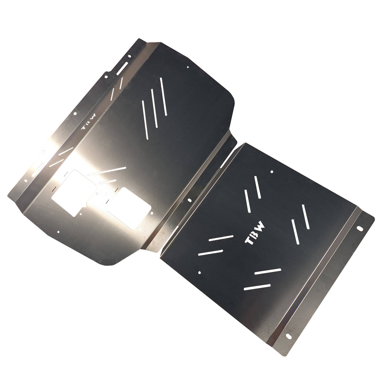 Front & Rear Aluminum Engine Under Trays for 16-21 Honda Civic 10th Gen ...