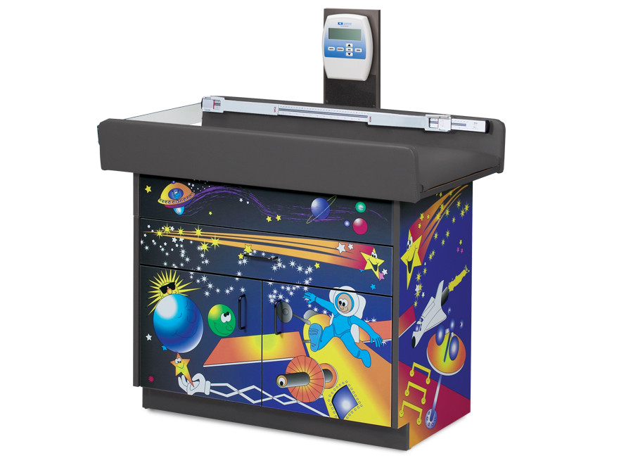 Pedatric Exam Room Scale Table and Cabinet Space Place - USA Medical ...