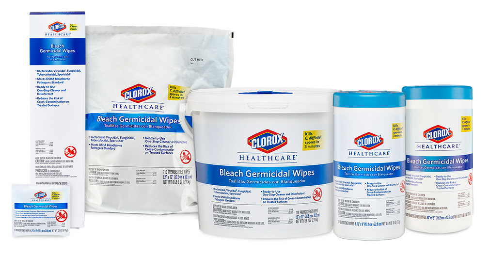 Clorox Healthcare Bleach Germicidal Wipes