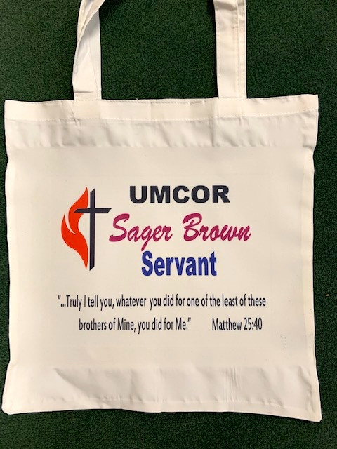 Tote Bag Sublimation UMCOR Emblem - Diva Designs Of Texas, LLC