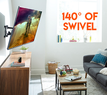 Best Full Motion TV Mount for Tv's up to 82"