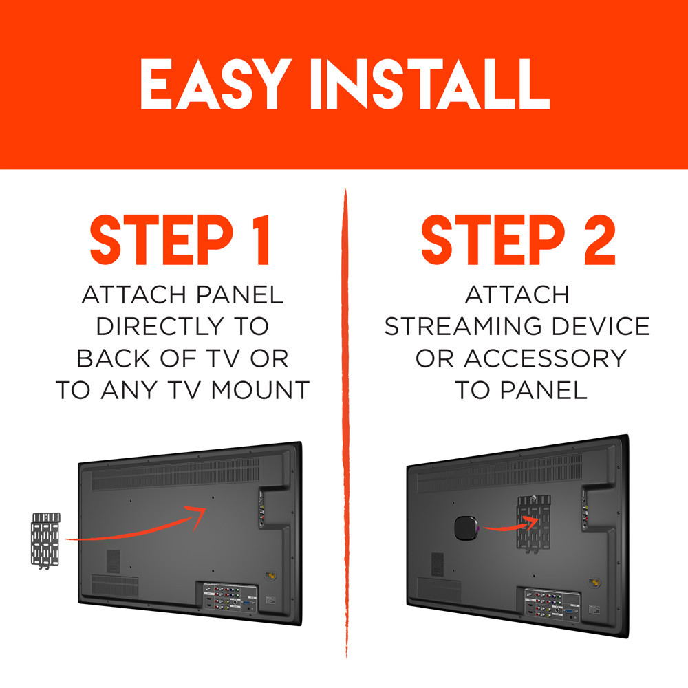 Universal Streaming Device Mount For Apple TV, Roku & Fire