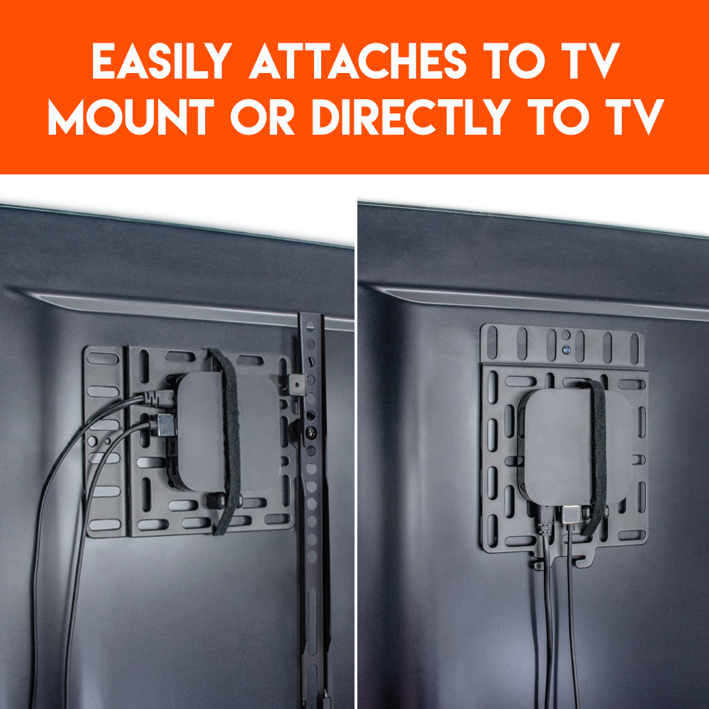 Universal Streaming Device Mount For Apple TV, Roku & Fire