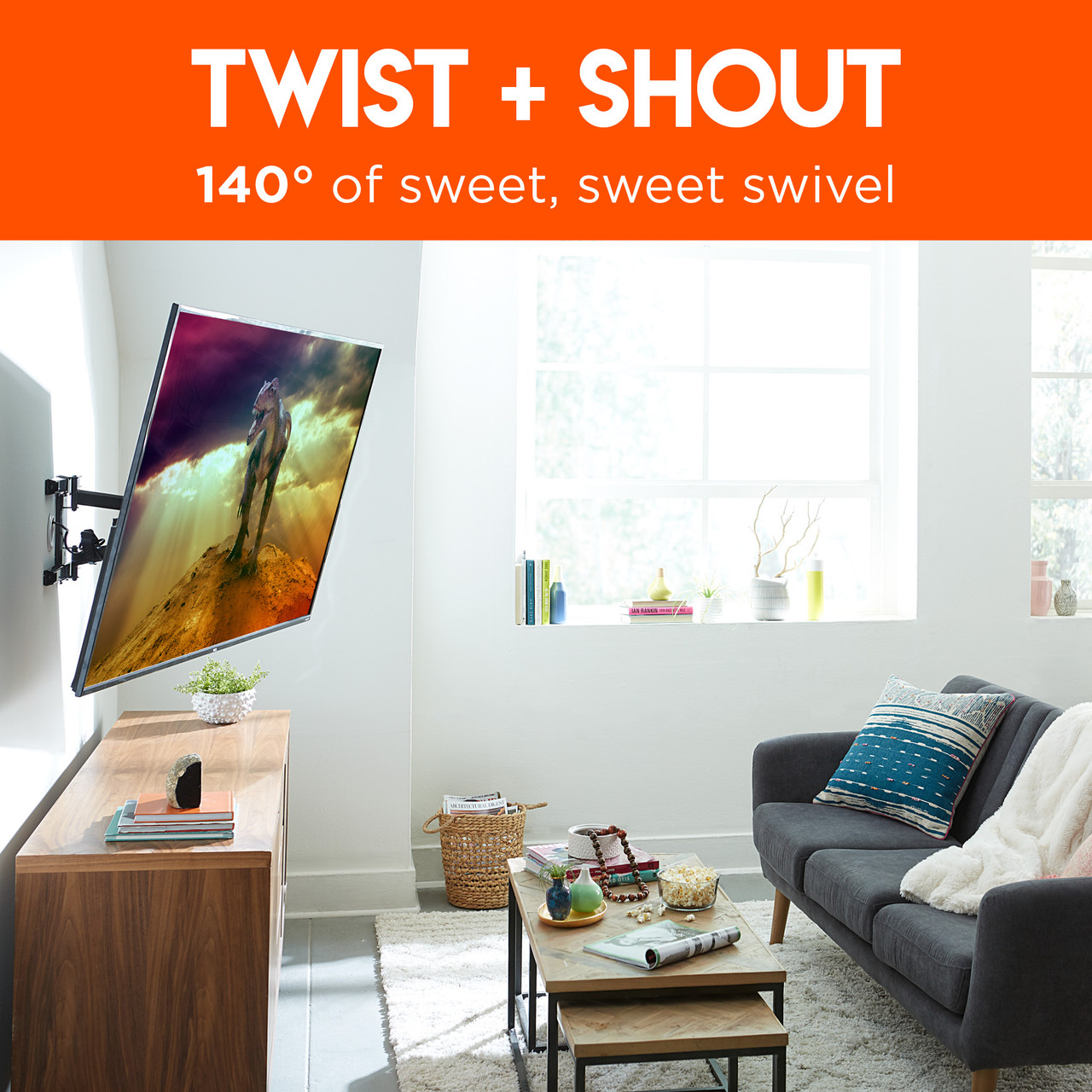 Best Full Motion TV Mount for Tv's up to 82"