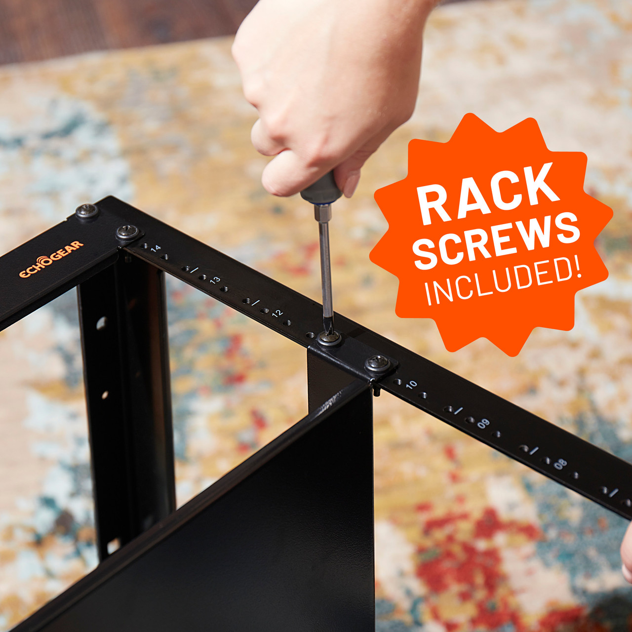 ECHOGEAR 3U Rack Shelf - Universal Design Works With Any Rack - Holds ...