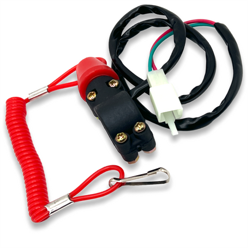 Mini Moto Tether Kill Switch - Red Circles Motorcycles Limited