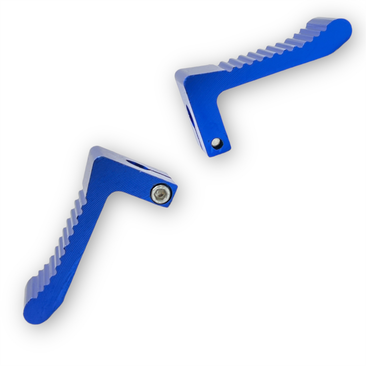 Blue Mini Moto Heavy Duty Footpegs - Red Circles Motorcycles Limited