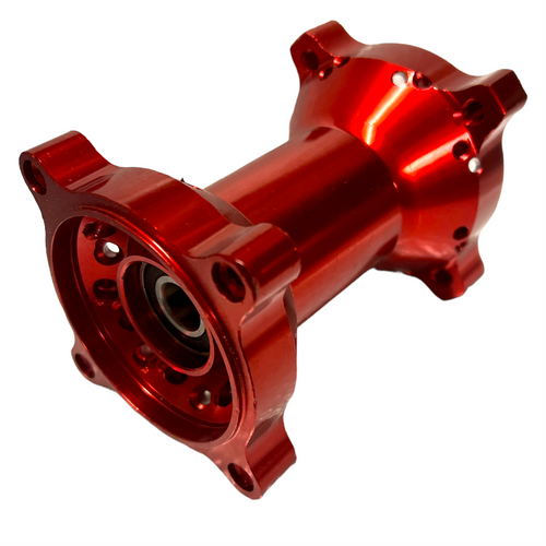 Red 32 Spoke Pit Bike CNC Rear Wheel Hub - Red Circles Motorcycles Limited