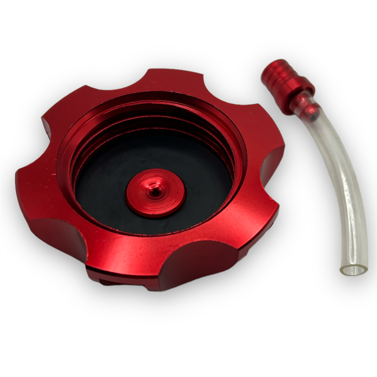 Red CNC Pit Bike Fuel Cap - Red Circles Motorcycles Limited