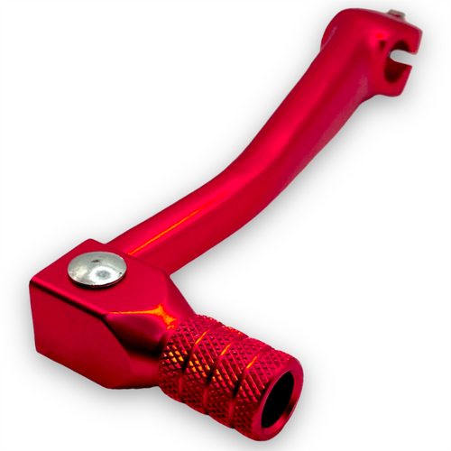 Red CNC Folding Pit Bike Gear Lever - Red Circles Motorcycles Limited