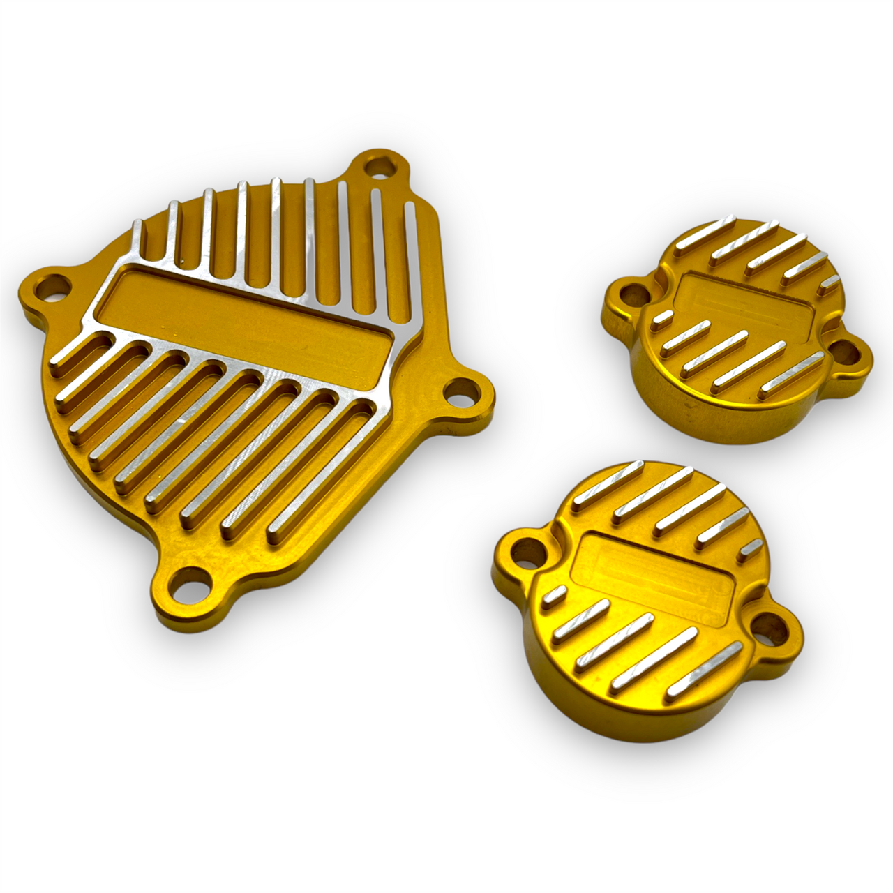 Gold YX160 CNC Pit Bike Bling Kit - Red Circles Motorcycles Limited