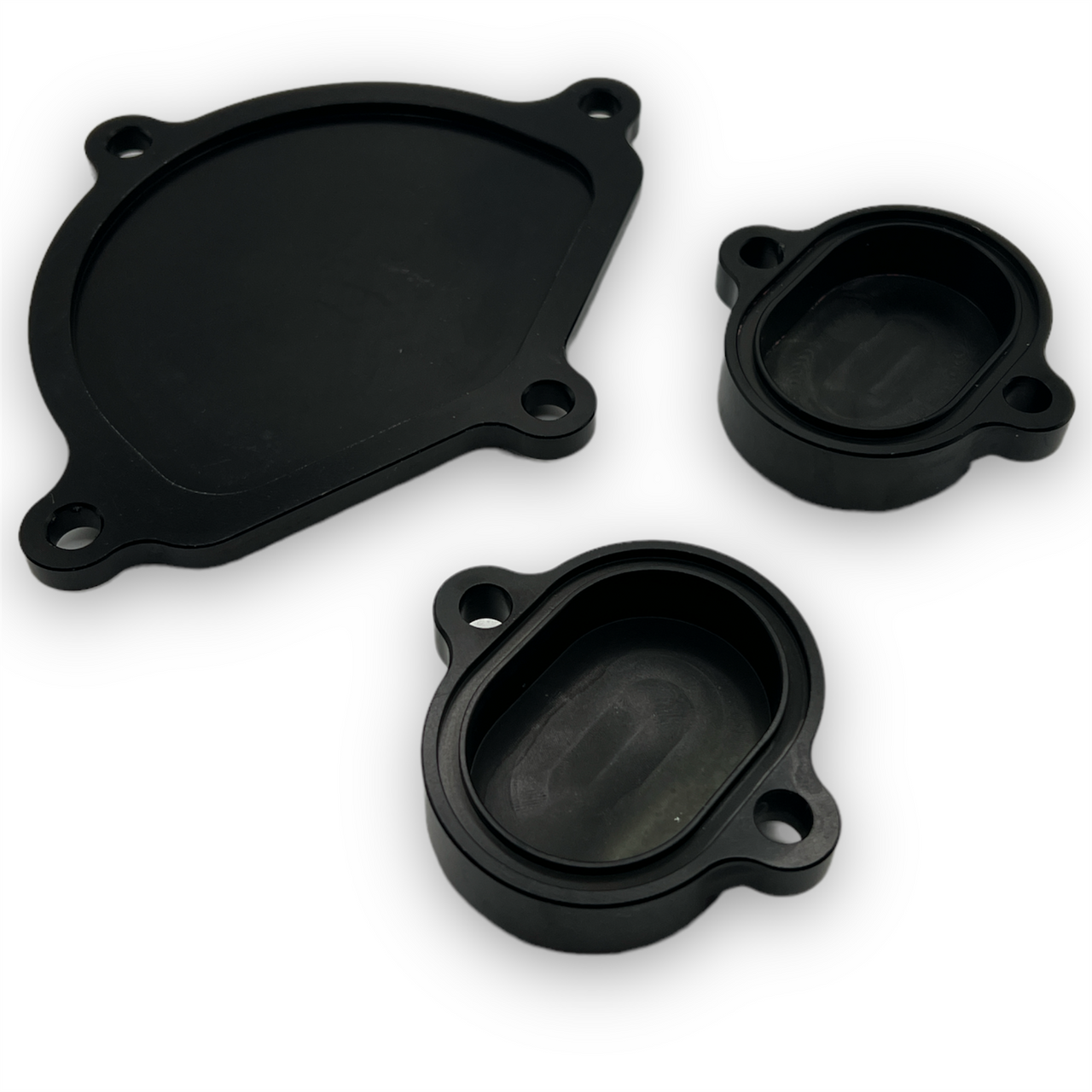 Black YX160 CNC Pit Bike Bling Kit - Red Circles Motorcycles Limited