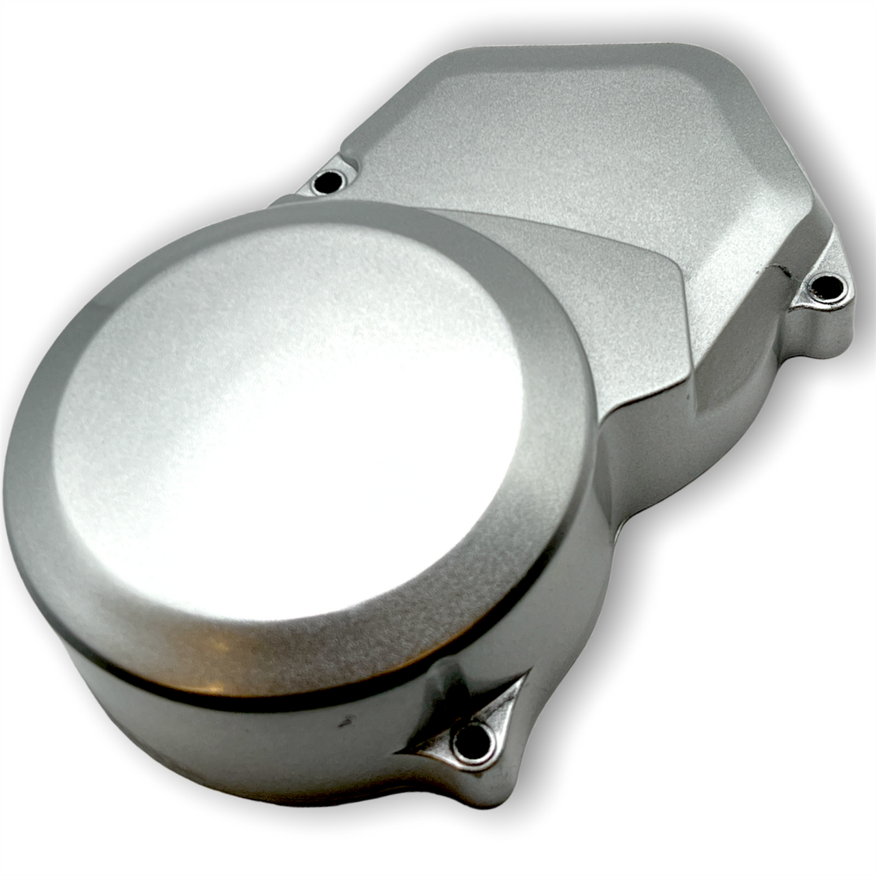 Silver Pit Bike Ignition Cover With Sprocket Protection - Red Circles ...