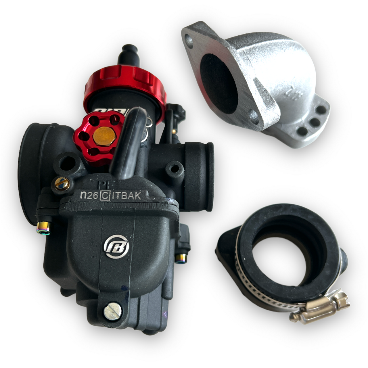 NIBBI 26mm Pit Bike Carburettor with Intake Adapterand Adjustable ...