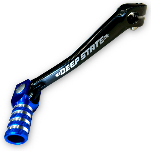 Blue DEEP STATE Pit Bike Gear Shifter - Red Circles Motorcycles Limited