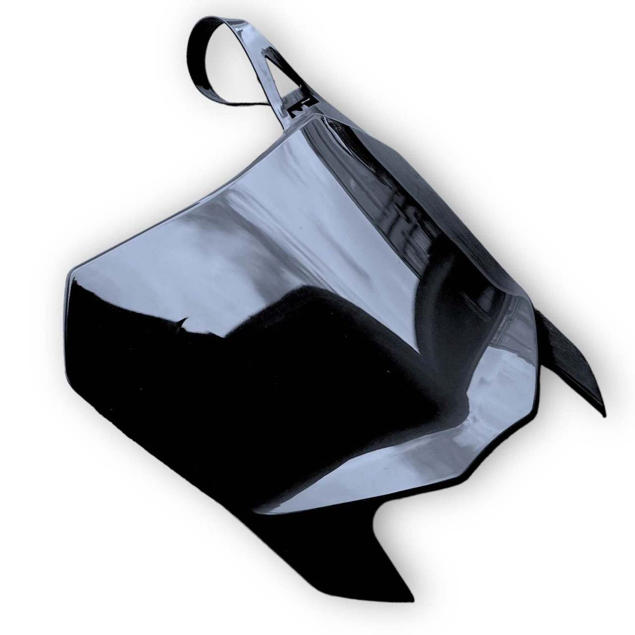 Black CRF110 Pit Bike Front Number Plate - Red Circles Motorcycles Limited