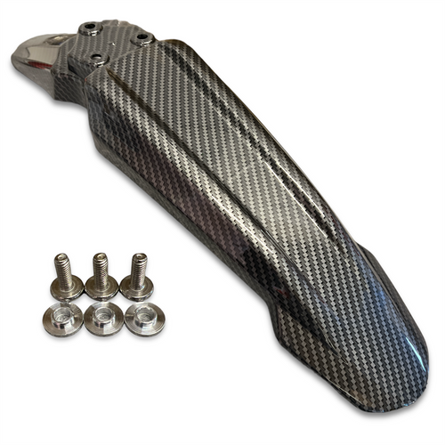 Carbon Effect SurRon Front Fender - Red Circles Motorcycles Limited