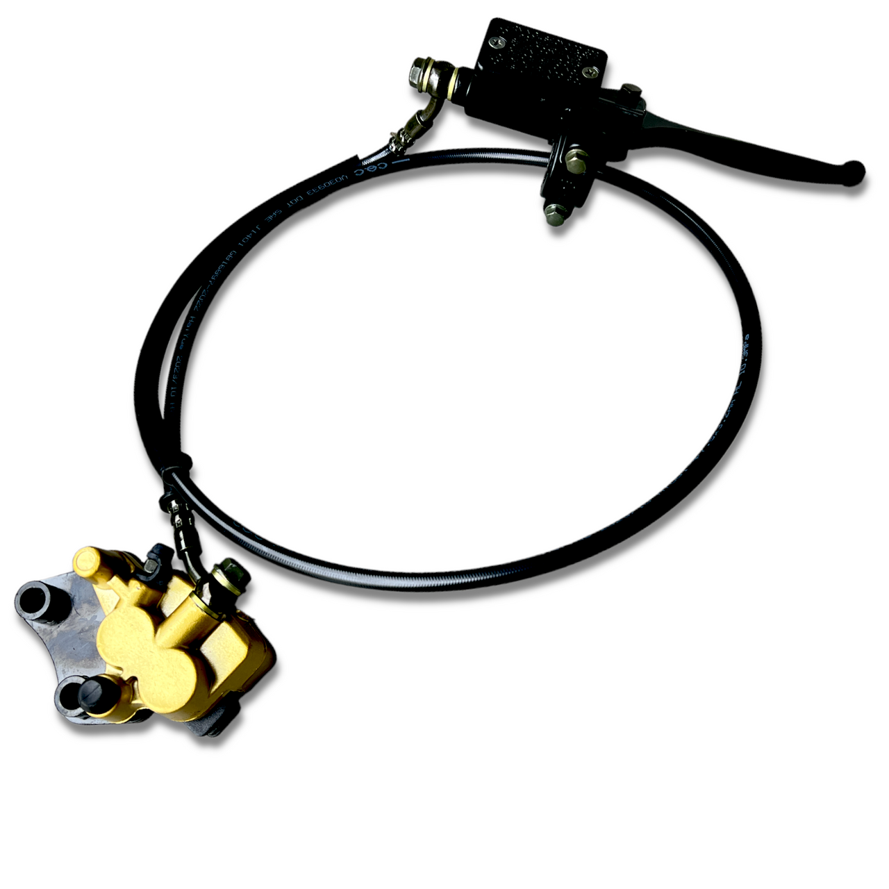 Classic Pit Bike Front Brake Caliper System (45mm Bolt Centres) - Red ...