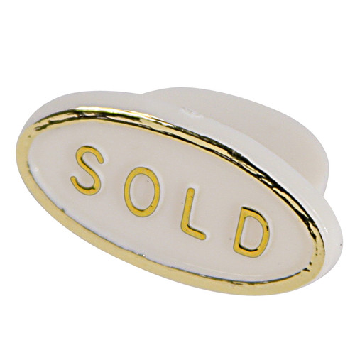 White "Sold" Tag Markers for Ring Foam (50Pcs) - 888 Display USA, Inc.