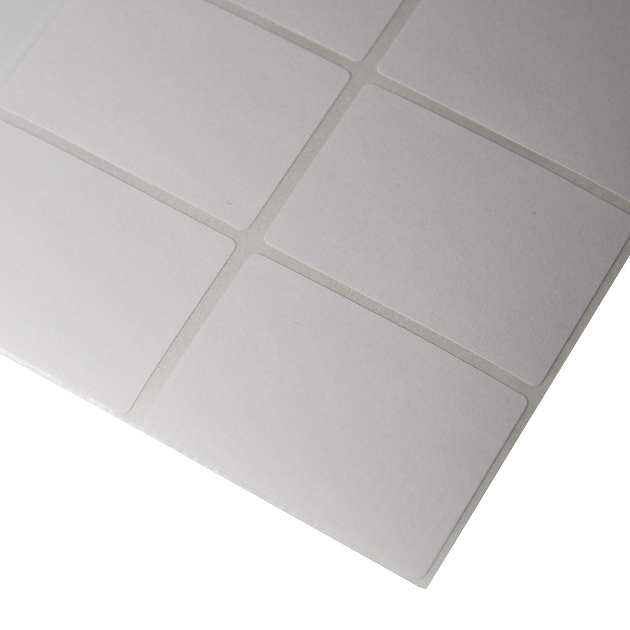 Rounded Edge Rectangular Self Adhesive Plain Label - 1000 Labels (1" x ...