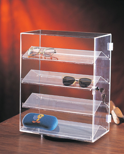 4 Removable slanted shelf acrylic case - 888 Display USA, Inc.
