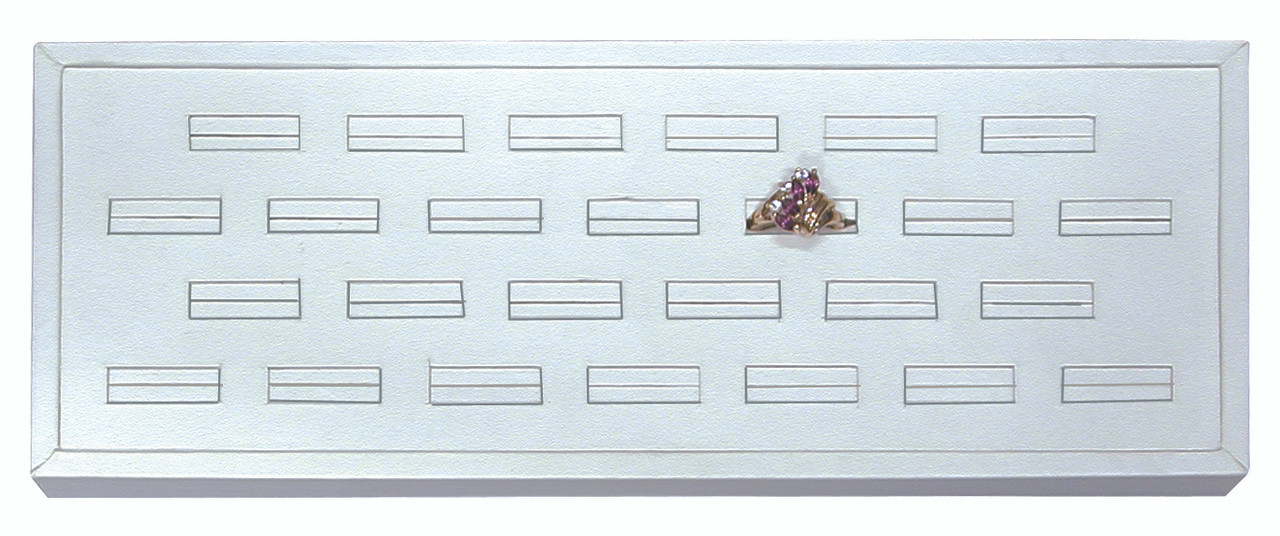 Narrow 26 Ring Slot Jewelry Insert Trays - 888 Display USA, Inc.