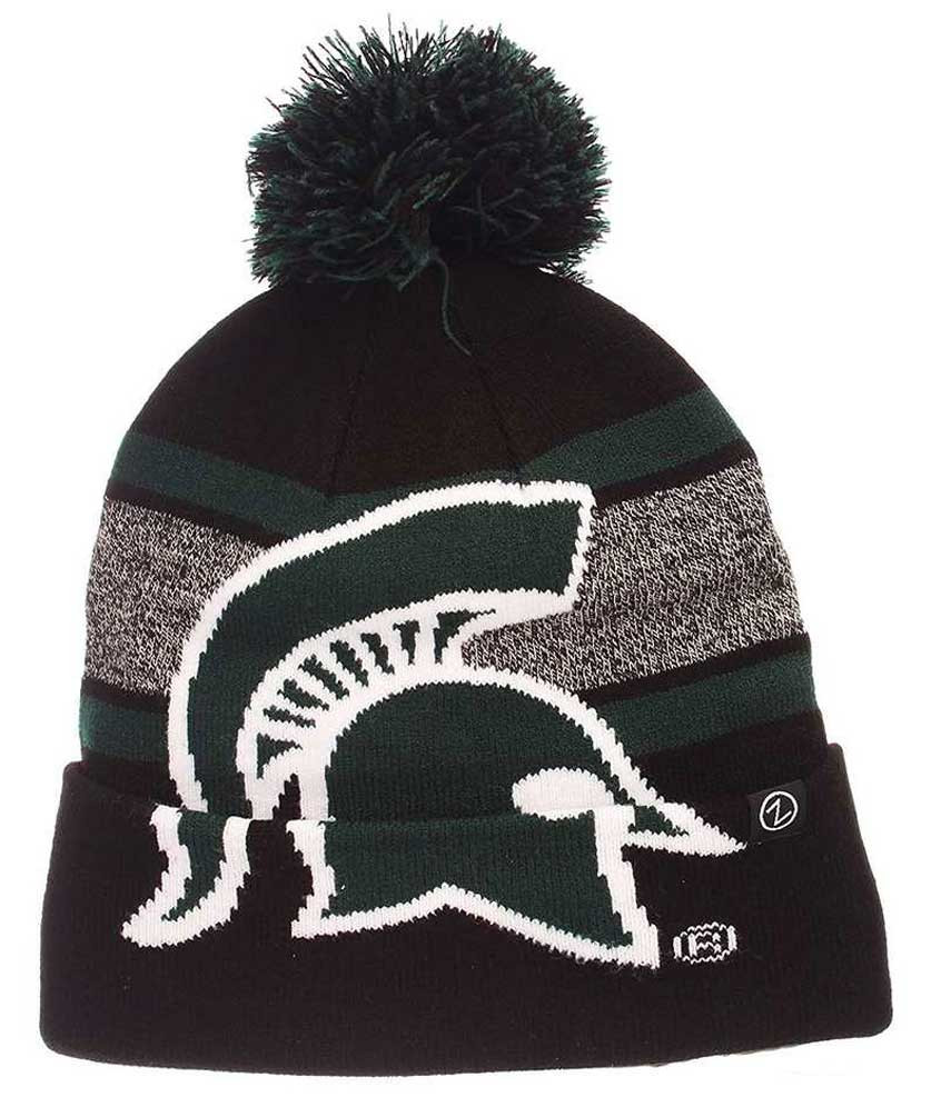 Zephyr Hats NCAA Michigan State University Spartan Knit Beanie Hat Cap ...