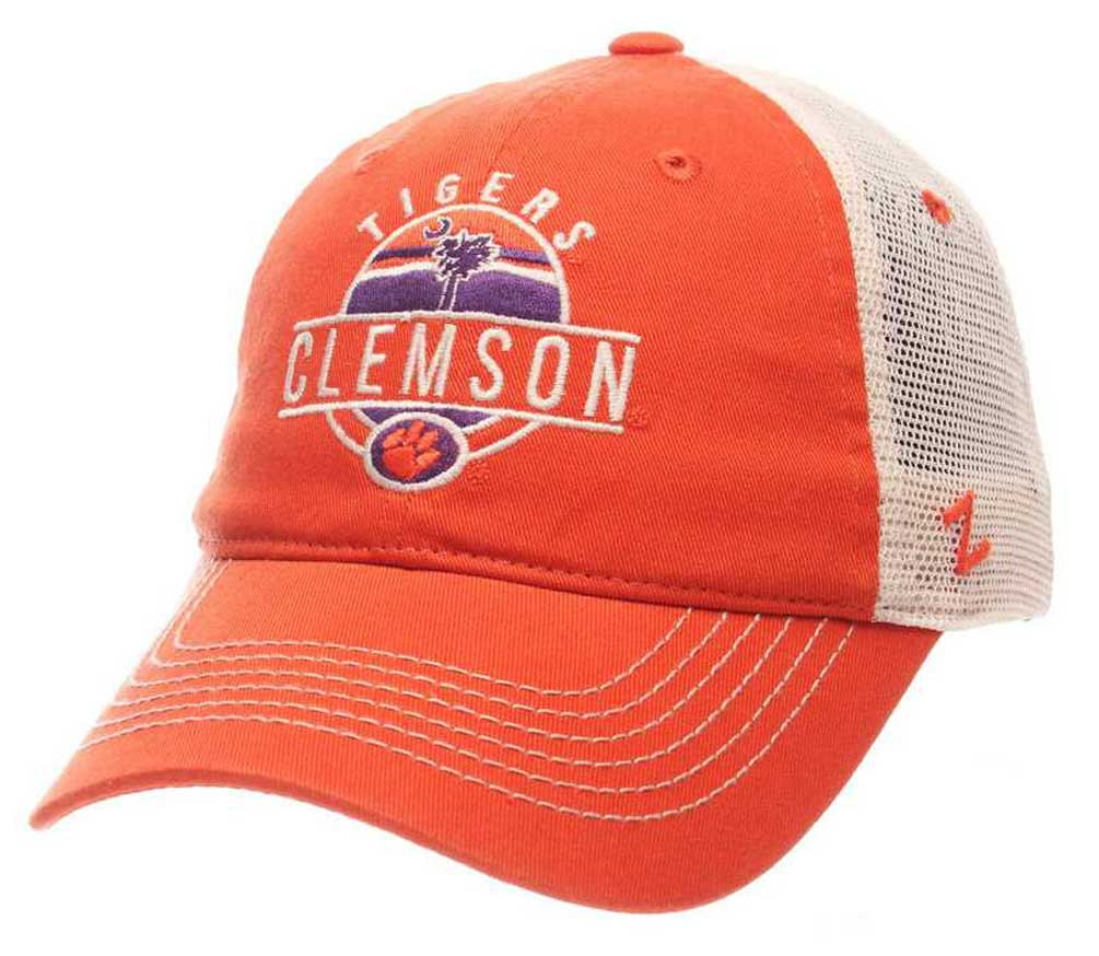 Zephyr Hats NCAA Clemson Tigers Memorial Tree Logo Trucker Snapback ...