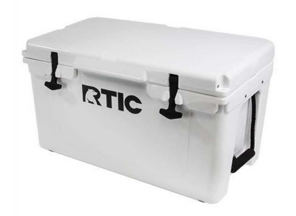 RTIC 45 Qt. Roto-Molded Heavy Duty Commercial Grade White Cooler ...