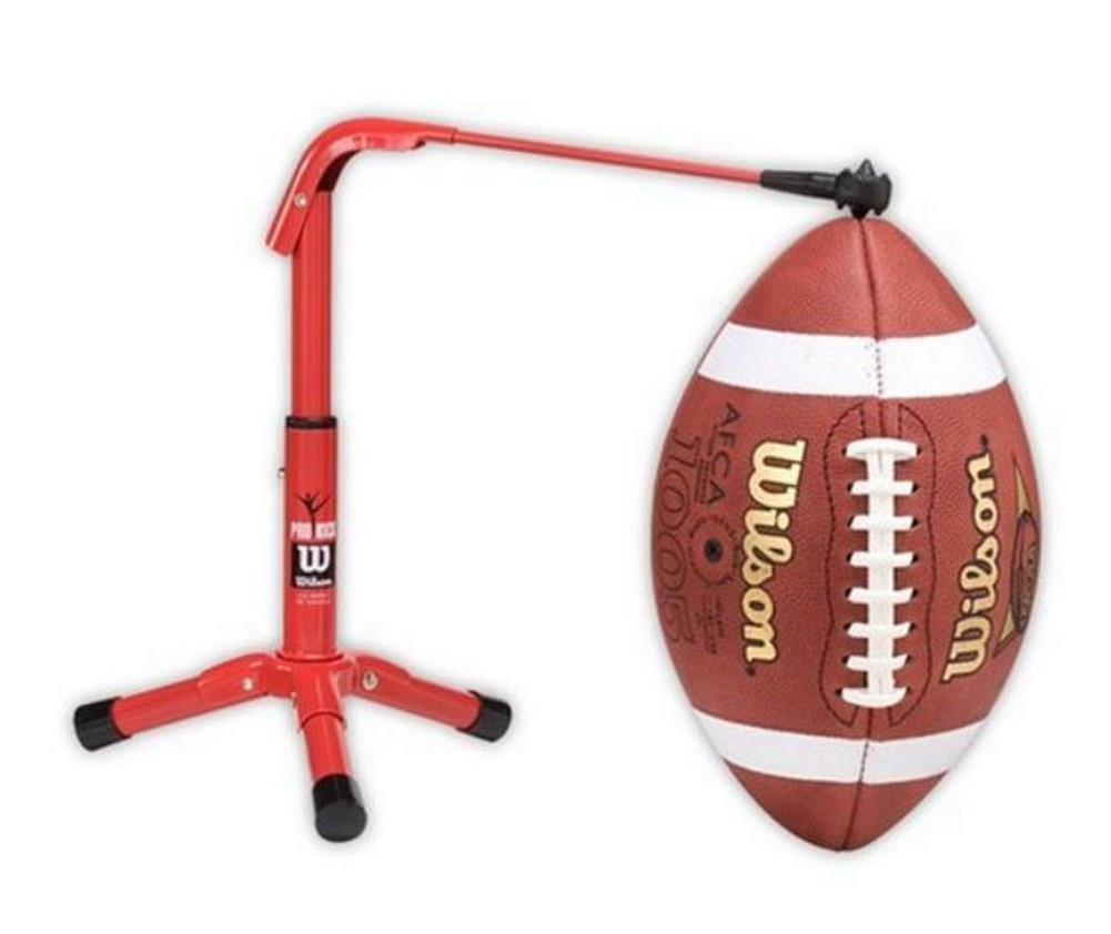 Wilson Pro Style Kicking Football Holder Red Metal Training Tee Stand ...