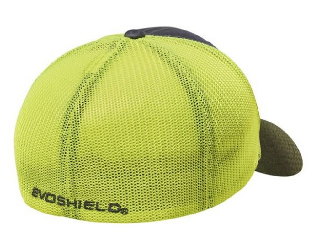 Evoshield Onslaught Flex Fit Mesh Back Baseball Cap Hat Neon Logo ...