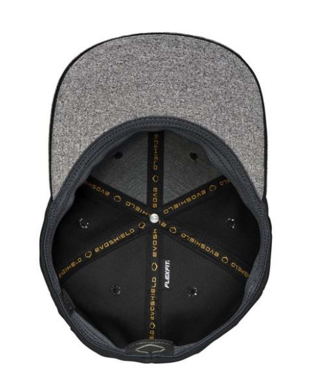 Evoshield Gold Thread Flex Fit Baseball Cap Hat Gold Trim Logo ...
