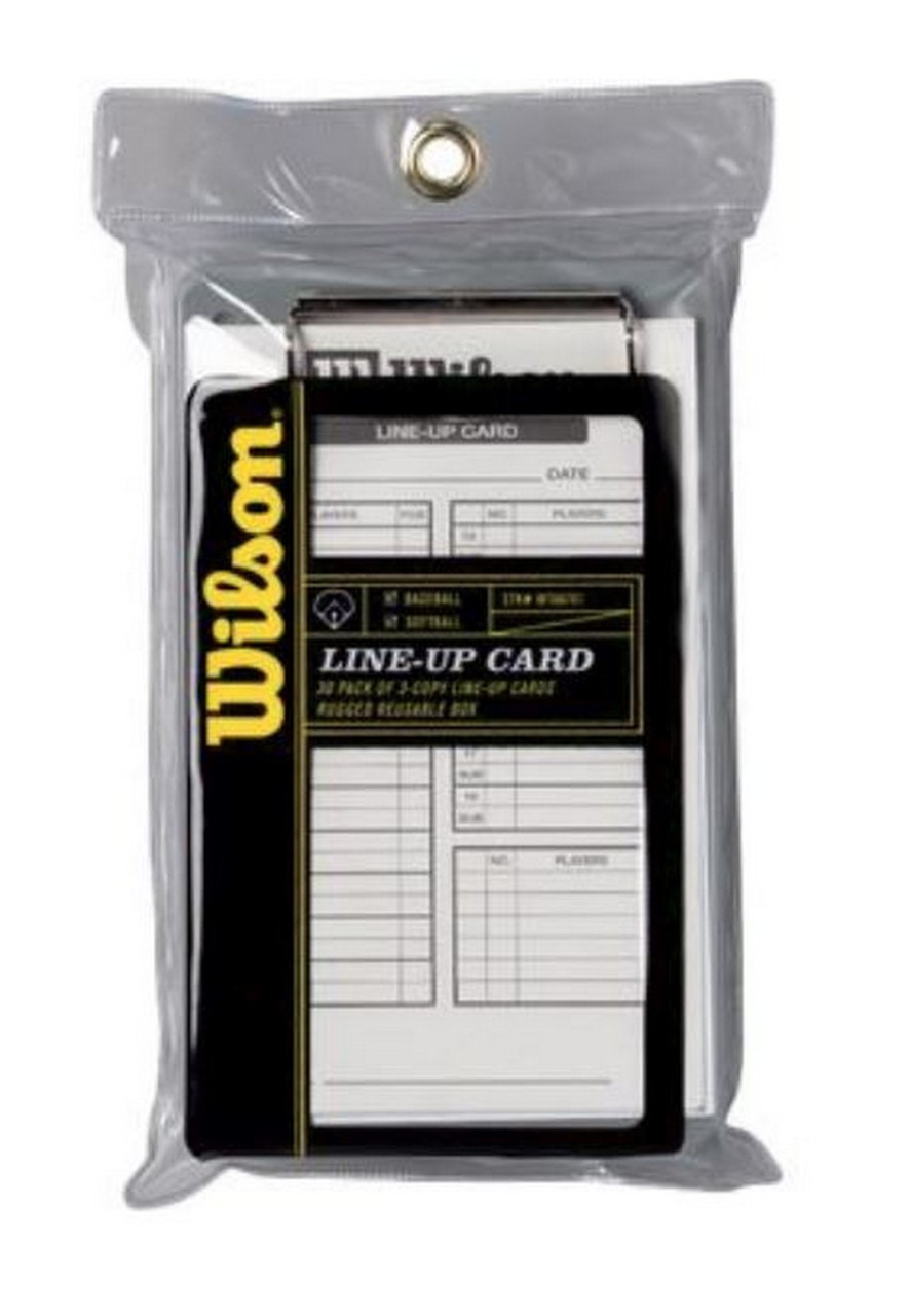 Wilson Baseball Softball Coach Line Up Cards on Clipboard Players ...