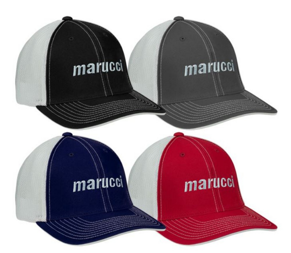 Marucci "Marucci" Trucker Snapback Baseball Hat Cap Mesh Color Choices ...