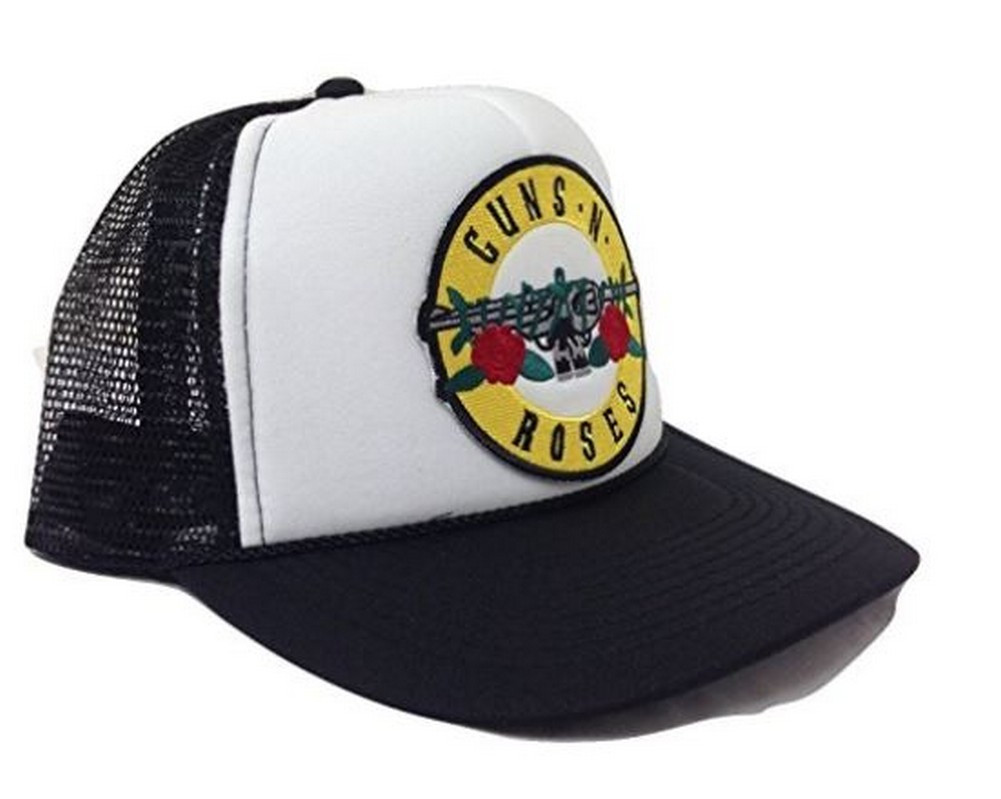 Guns N Roses Men's Trucker Logo Baseball Cap Hat Music Bands Snapback ...