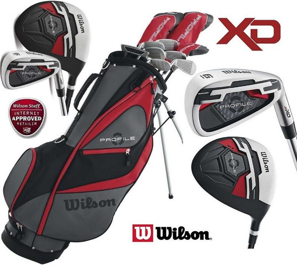 Wilson Profile XD PKGST Golf Clubs 14 Piece Iron Set w Bag Driver ...