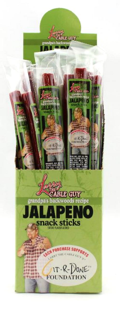 Larry the Cable Guy Beef Jerky Meat Snack Sticks Grandpa's Recipe (24 ...