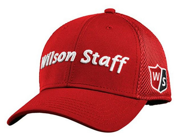 Wilson Staff W/S Golf Tour Mesh Baseball Cap Hat Adjustable Curved Brim ...