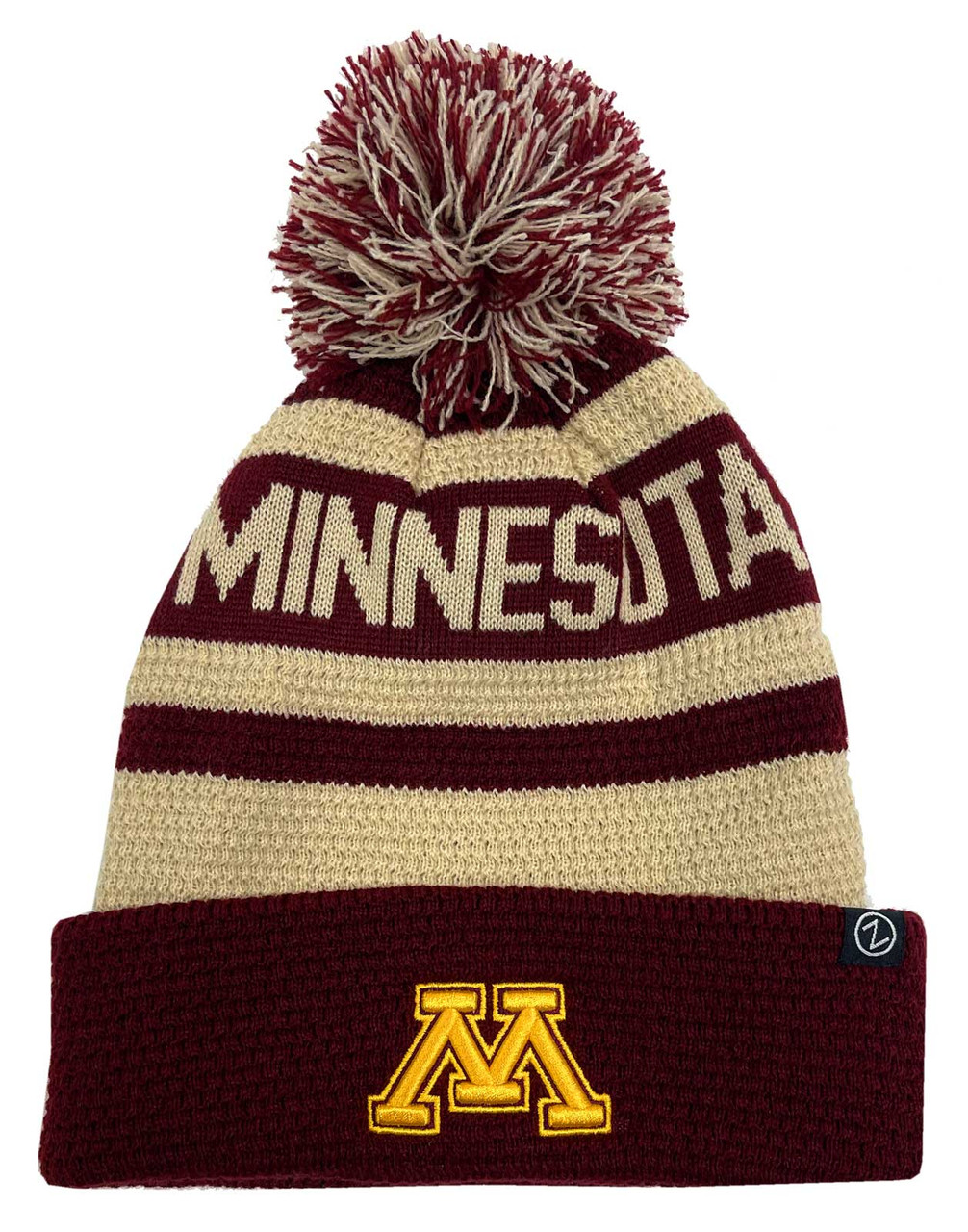 Zephyr Minnesota Gophers Klammer Embroidered Logo Knit Hat – Maroon ...