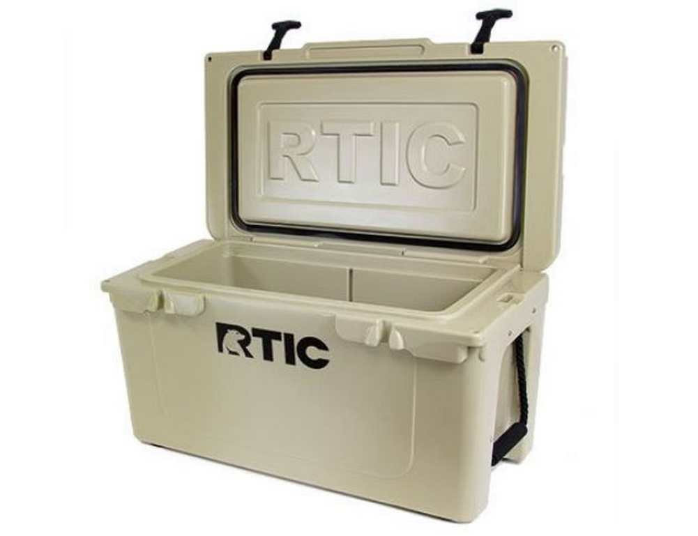 RTIC 45 Qt. Roto-Molded Heavy Duty Commercial Grade Tan Cooler - Sports ...