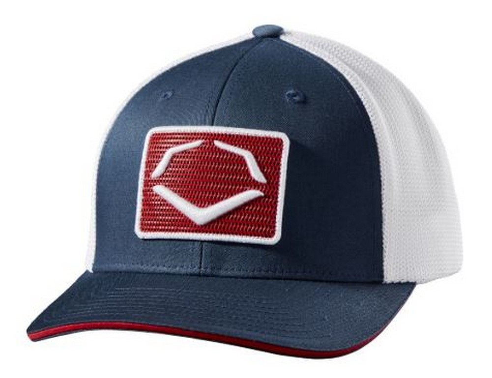 Evo Shield Rank Flex Fit Hat Cap Relaxed Mesh Back Baseball Patriotic ...