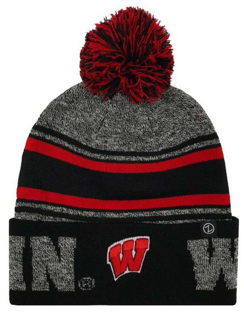 Zephyr Hats University of Wisconsin Madison Orbit Knit Hat NCAA College ...